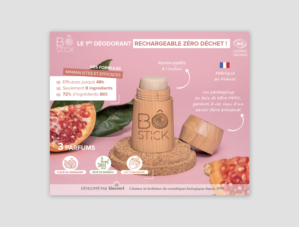 Magazine Bo Stick, le premier déodorant solide bio et rechargeable